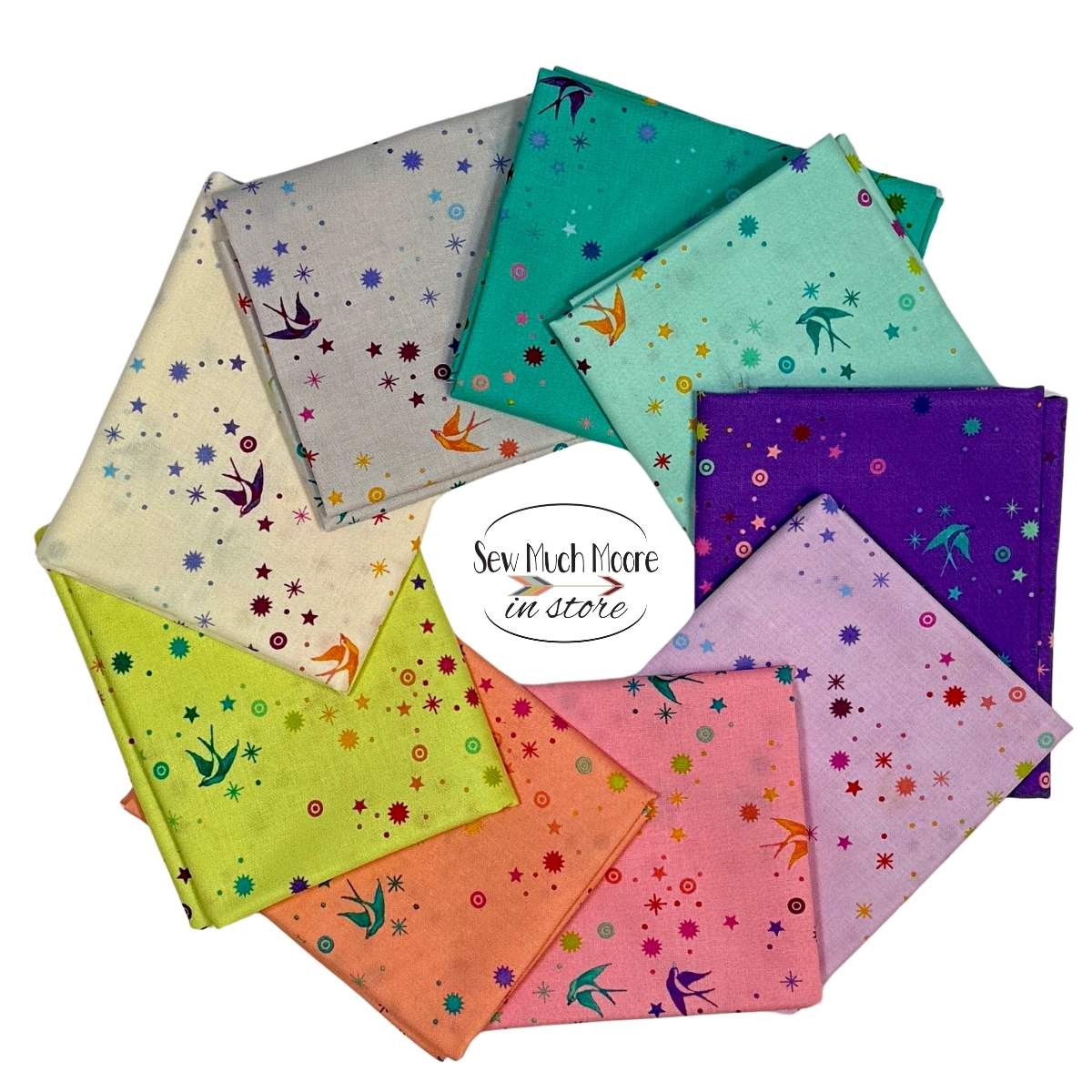 Fairy Dust Fabric Bundle – Tula Pink for FreeSpirit Fabrics – Sew Much Moore