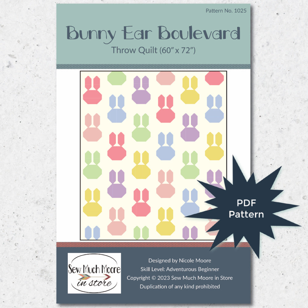 Bunny Ear Boulevard Quilt Pattern - PDF Download – Sew Much Moore
