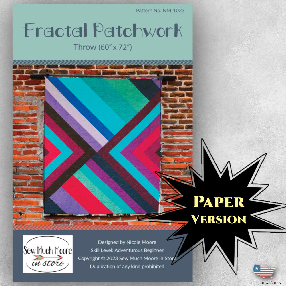 Fractal Patchwork Quilt Pattern - Printed Version – Sew Much Moore