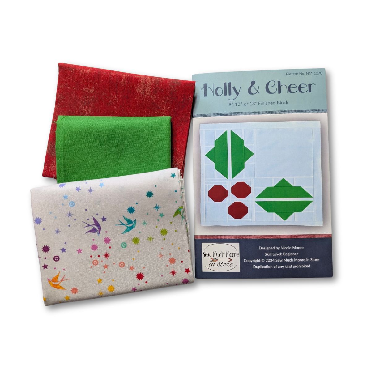 Holly & Cheer - Quilt Block Kit – Sew Much Moore