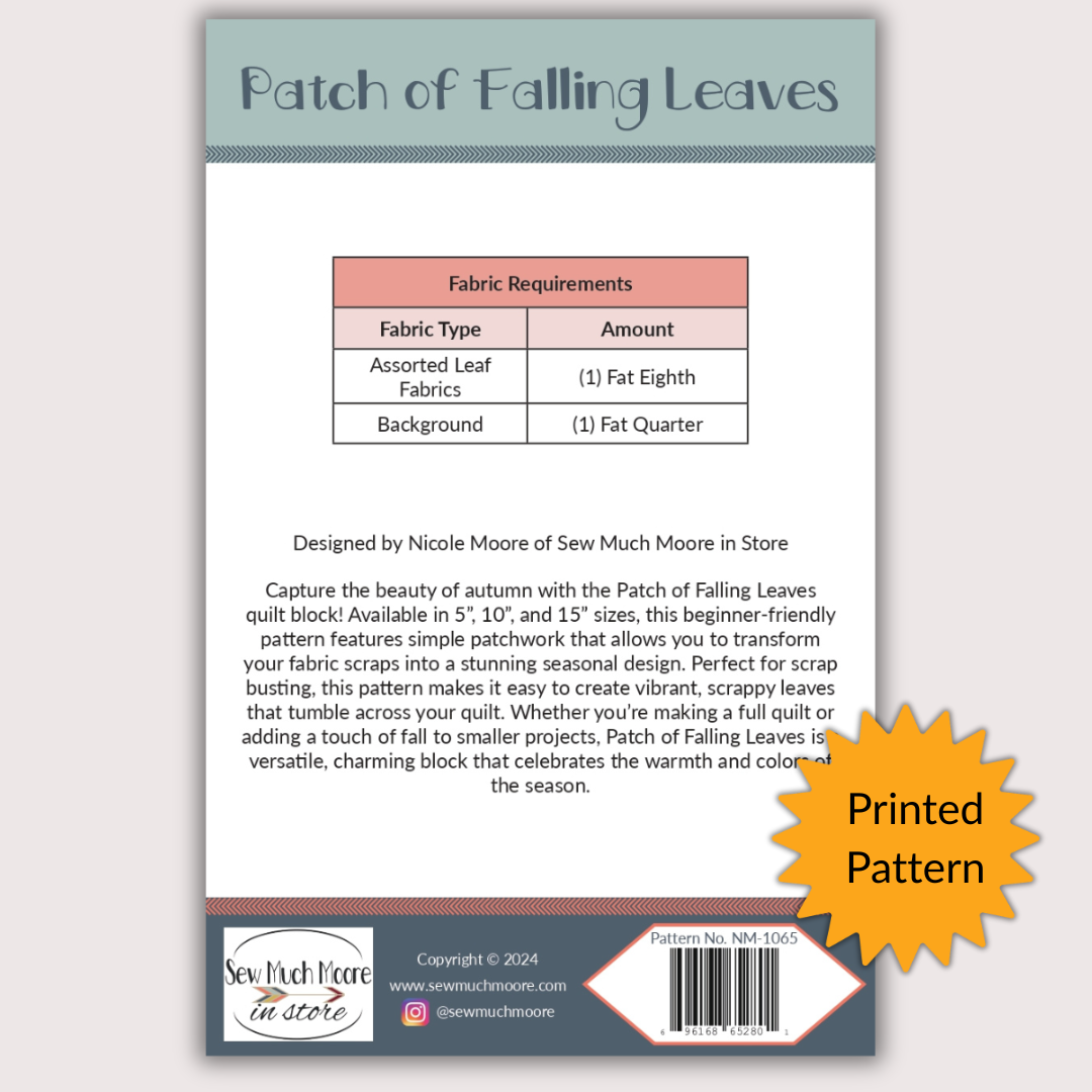 Patch of Falling Leaves – Sew Much Moore