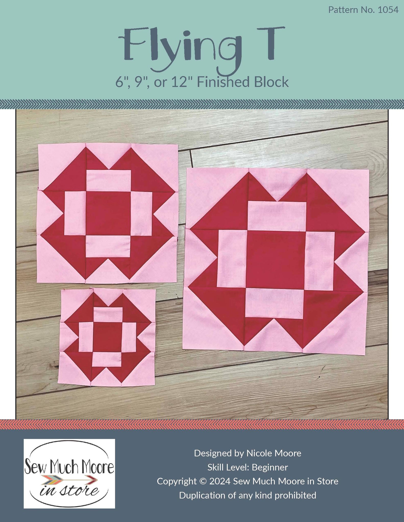 Flying T Quilt Block Pattern PDF – Sew Much Moore