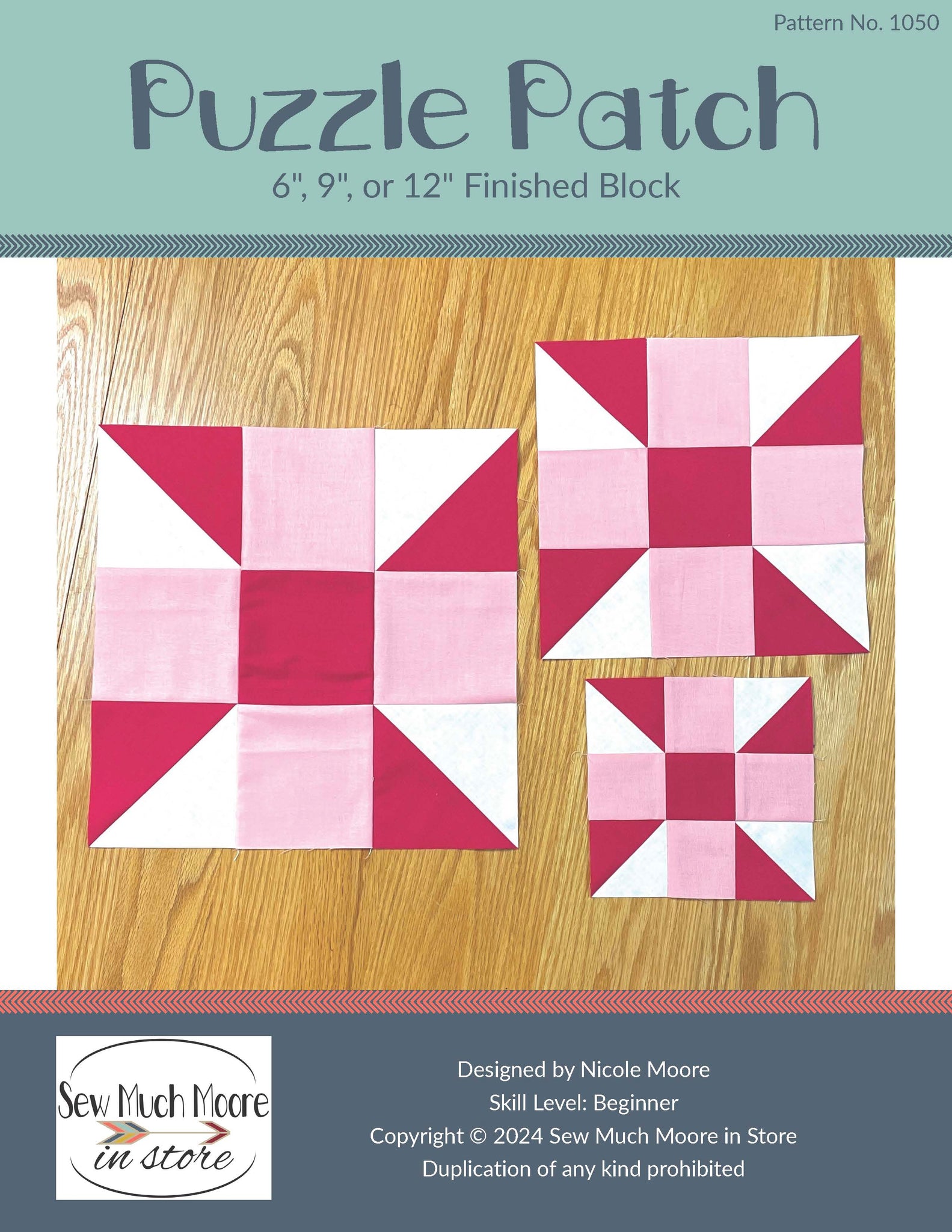 Puzzle Patch Quilt Block Pattern – Sew Much Moore