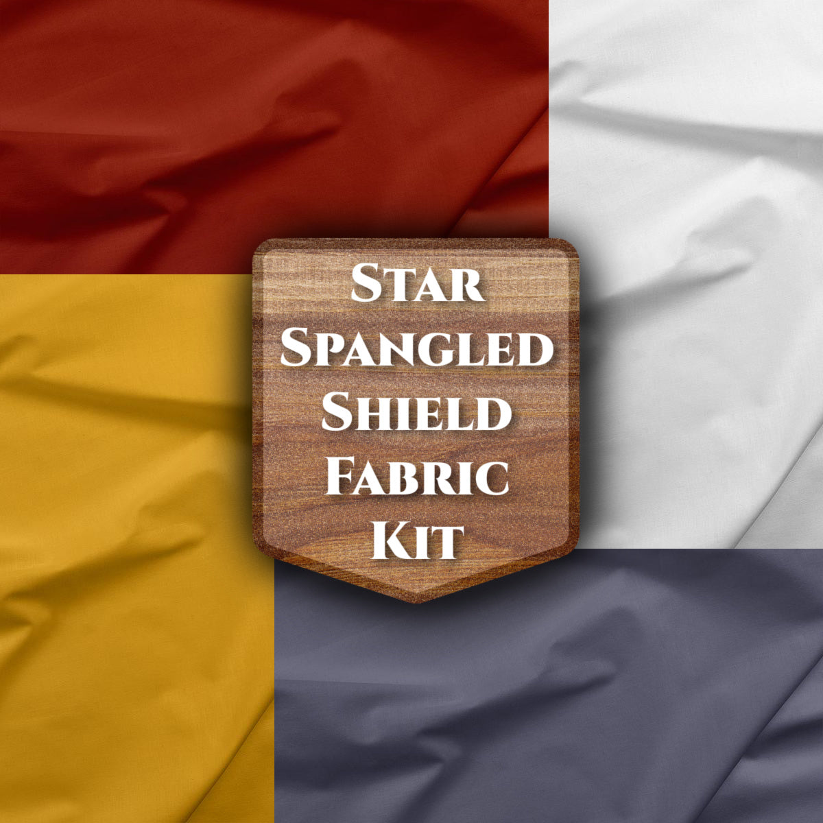 Star Spangled Shield Fabric Kit (Pattern included) – Sew Much Moore