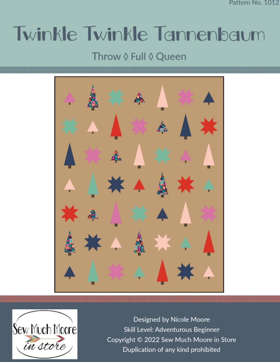 Twinkle Twinkle Tannenbaum - Printed Quilt Pattern – Sew Much Moore