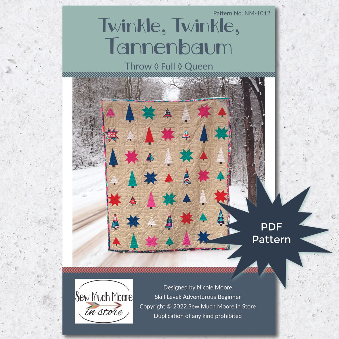Twinkle Twinkle Tannenbaum Quilt Pattern - PDF – Sew Much Moore
