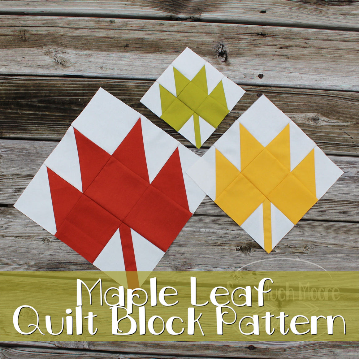 Maple Leaf Quilt Block Pattern – Sew Much Moore